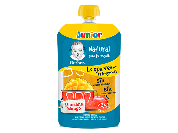 Gerber® Junior Pouch Manzana Mango 95g | Nestlé FamilyNes